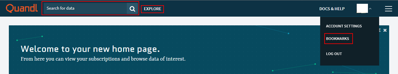 Data download from Quandl.com | Chartoasis